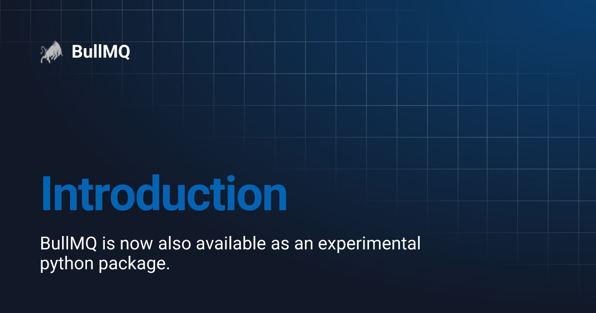 Introduction | BullMQ