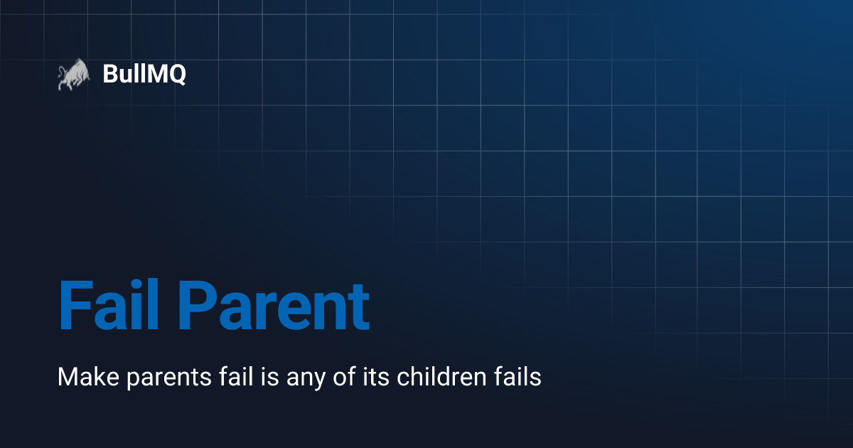 Fail Parent | BullMQ